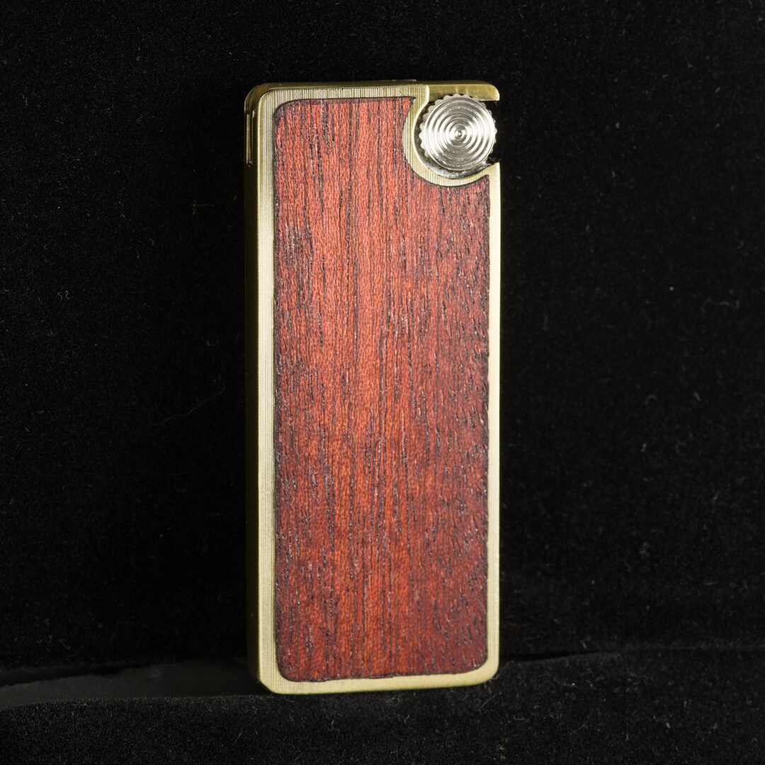 Mahogany Wood Lighter : Slim Lighter Refillable Lighter - Etsy
