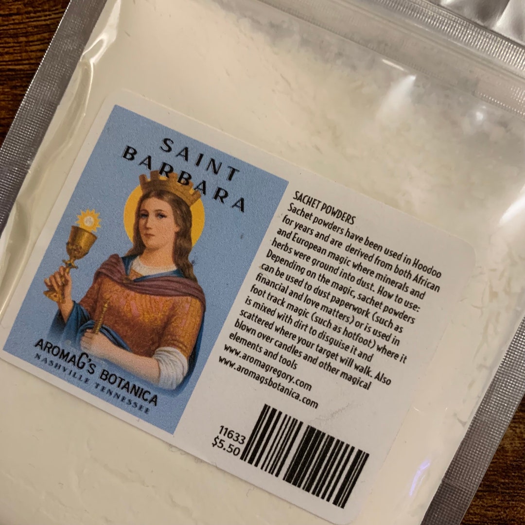 Barbara – Saint Barbara Sachet Powder - Etsy