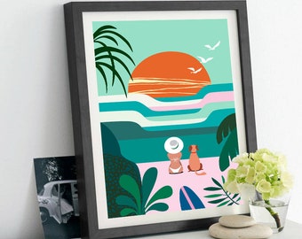 Retro Beach Decor | Etsy