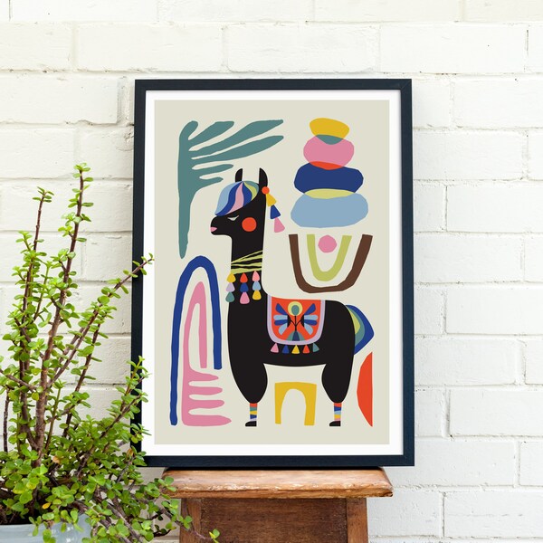 Llama Art Print - Etsy