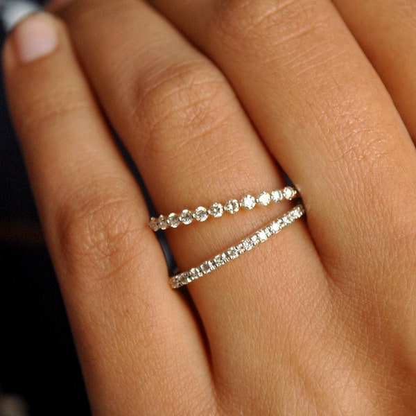 Diamond Thumb Ring - Etsy