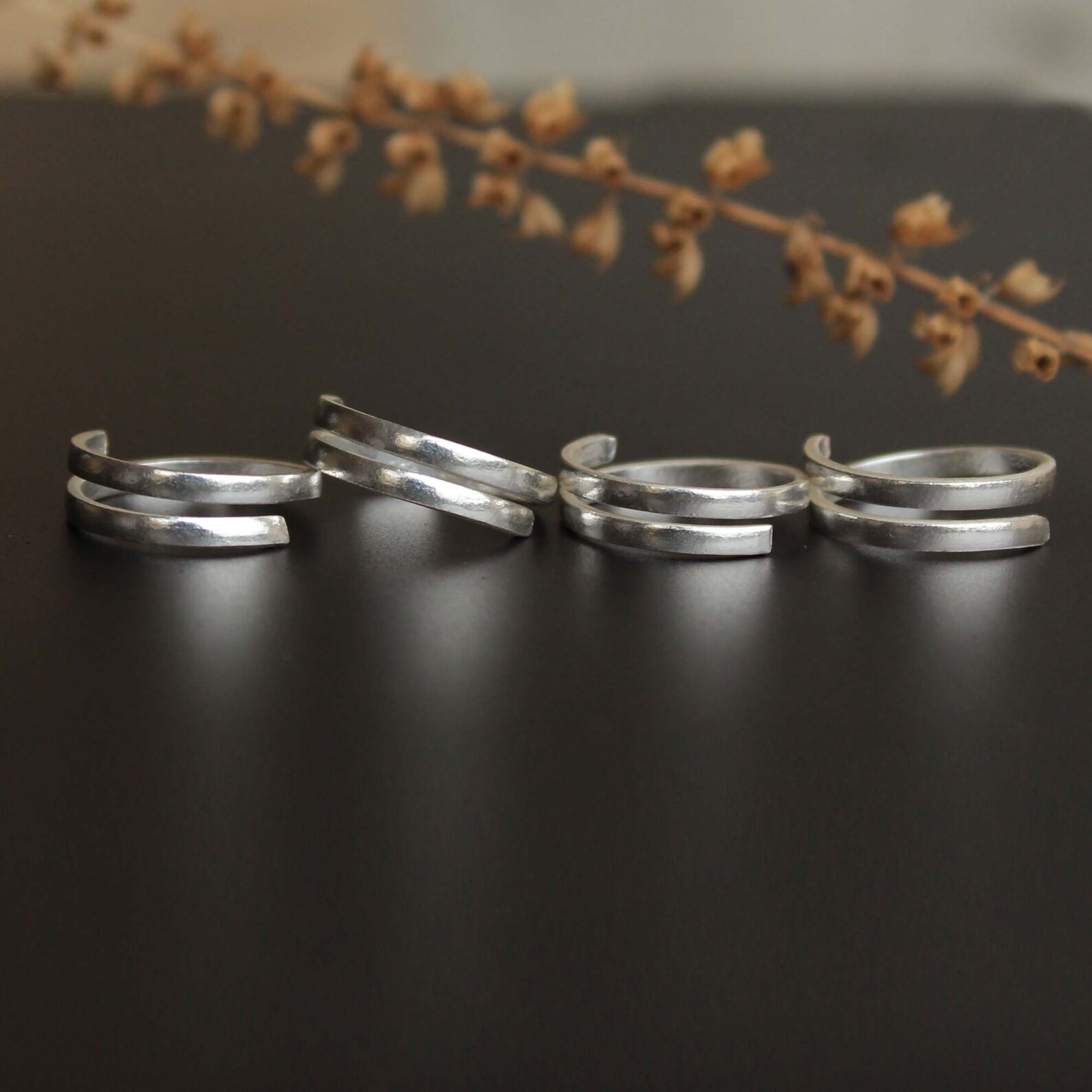 READY TO SHIP Sterling Silver Toe Ring Spiral Coil Plain Toe - Etsy