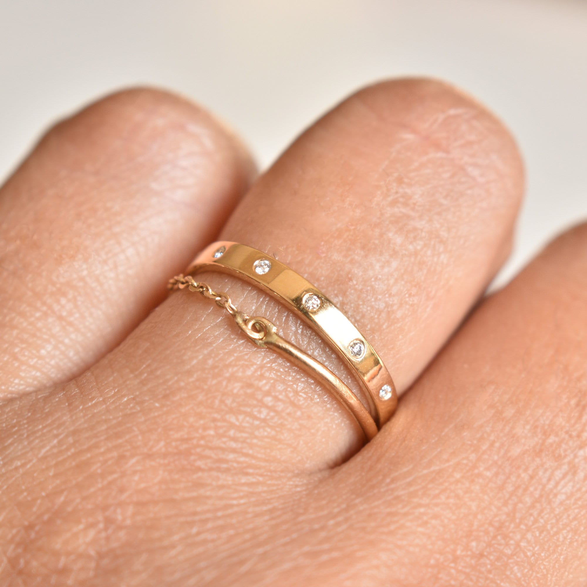 2mm Flush Set Diamond Eternity Wedding Band 14K Solid Gold | Etsy