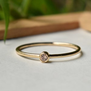 Brown Diamond Ring - Etsy