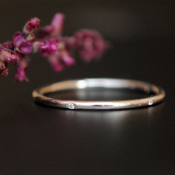 Flush Set Ring - Etsy