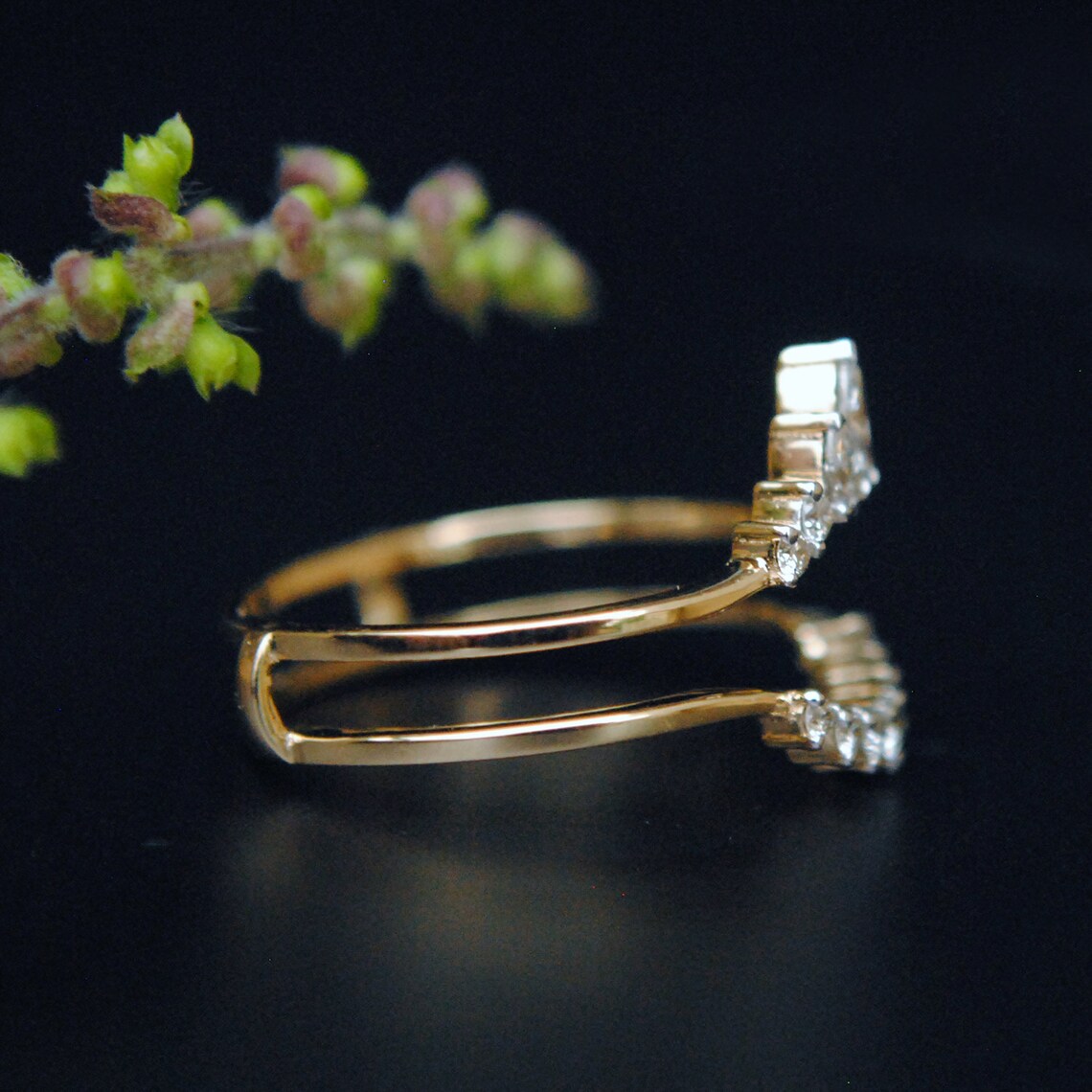 Diamond Ring Enhancer for Multistone Ring 14K Gold Marquise - Etsy