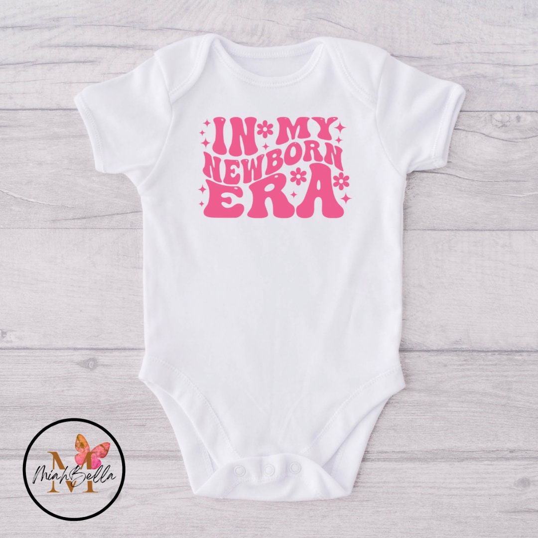 In My Newborn Era Onesie Trendy Onesie Baby Announcement Newborn Baby ...