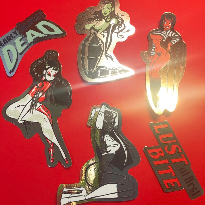 DEADLY LUST Foil Sticker-pack | Etsy