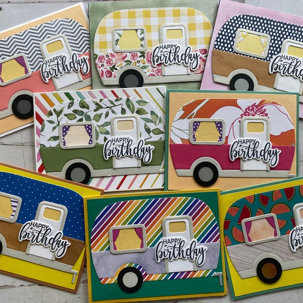 Handmade Rv Birthday Card - Etsy
