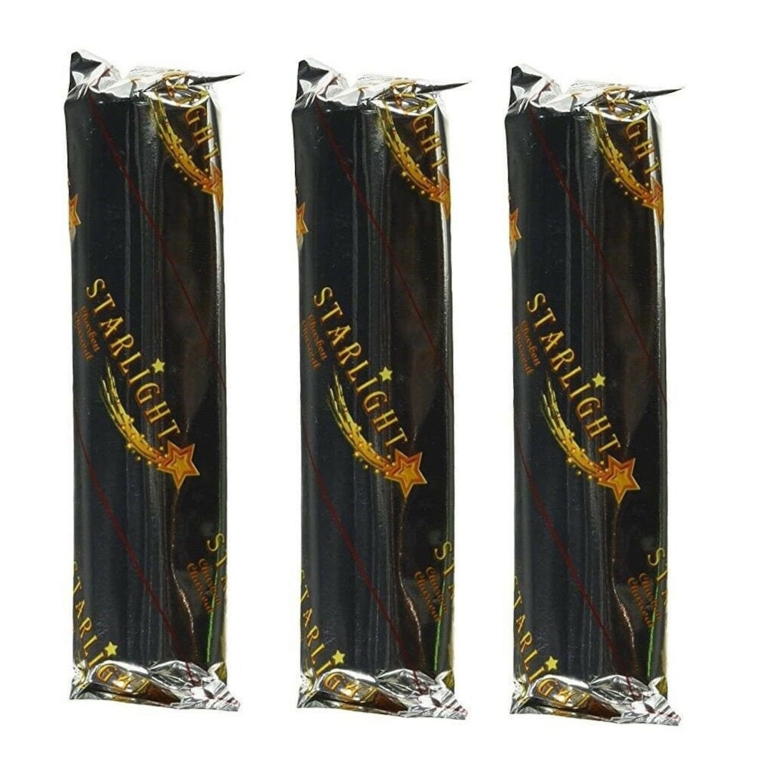 Starlight Charcoal 33mm Instant Light Charcoal Tablet Hookah 3 Roll, 30 ...