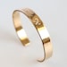 Personalized Baby Cuff Bracelet Toddler Bangles Custom Engraved Open ...