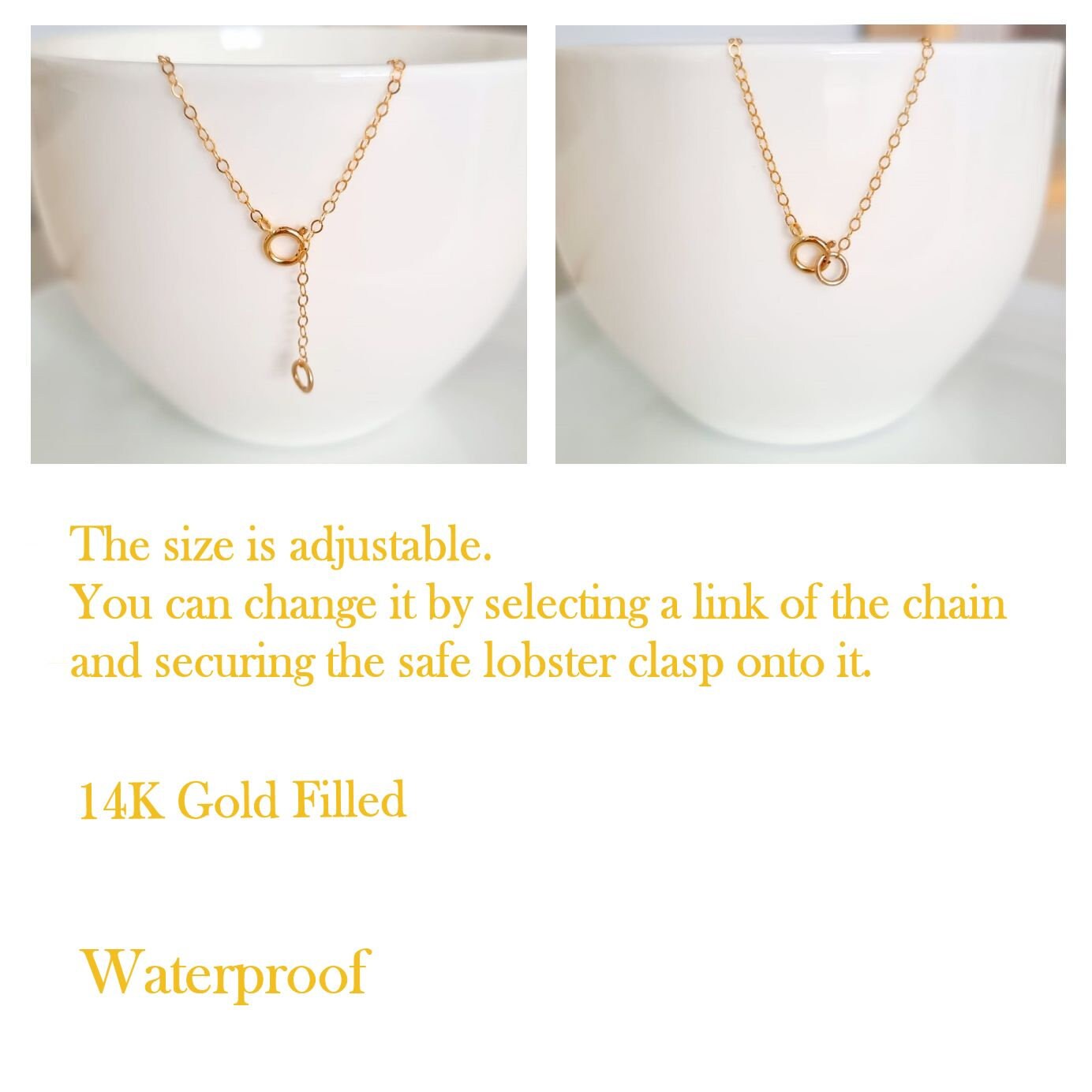 Circle Block Monogram Letters Pendant Round 3 Initials Disc Necklace ...