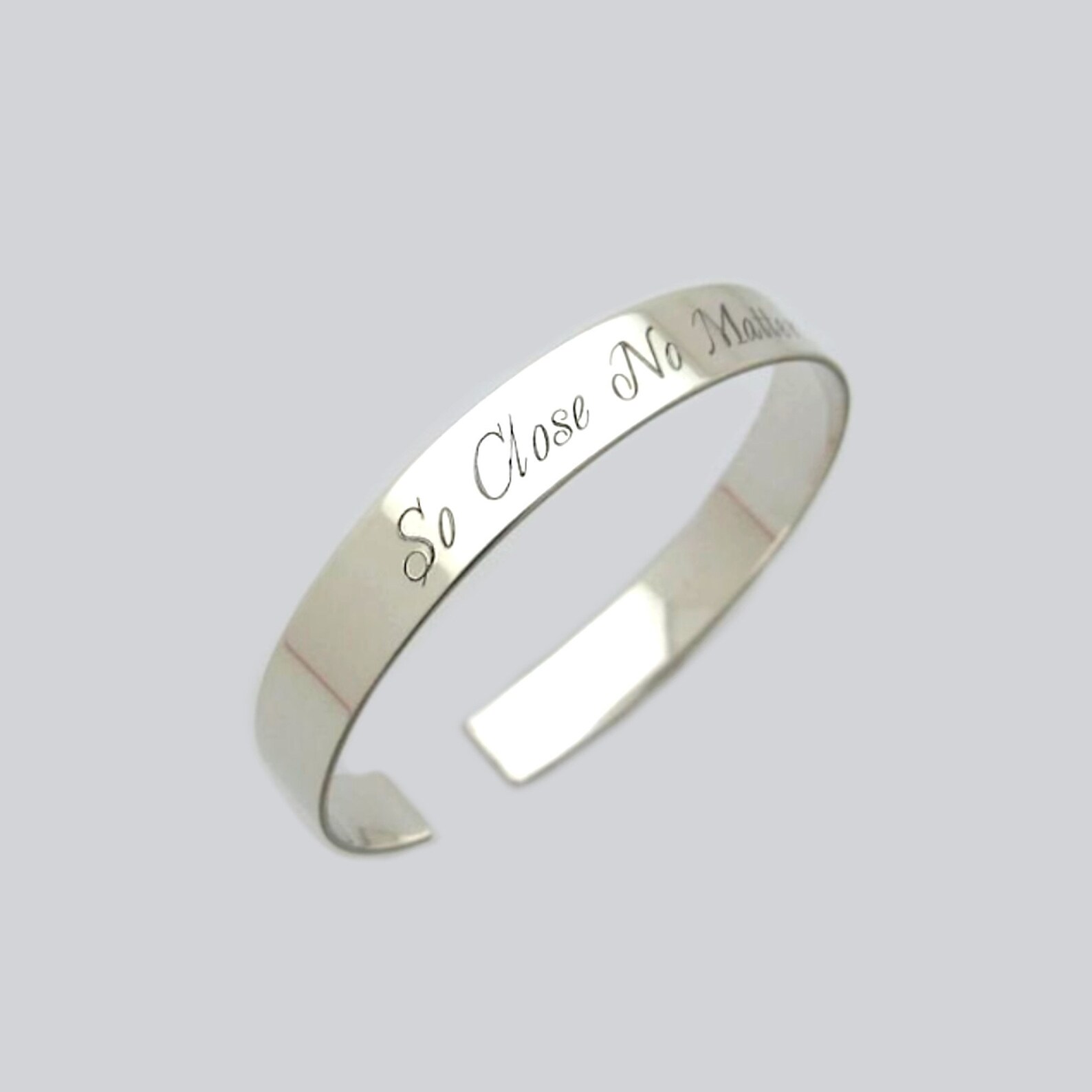 Inscription Cuff Bracelet Personalized Bracelet Birthday Gift for Her ...