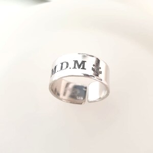 Hidden Engraved Names Ring Secret Message Ring Personalized Sterling ...