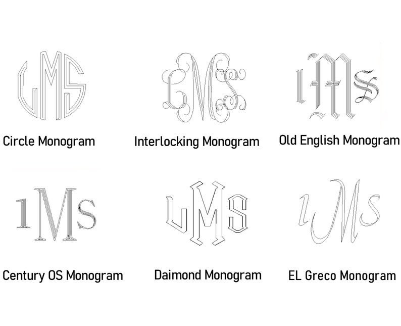 Circle Block Monogram Letters Pendant Round 3 Initials Disc Necklace ...