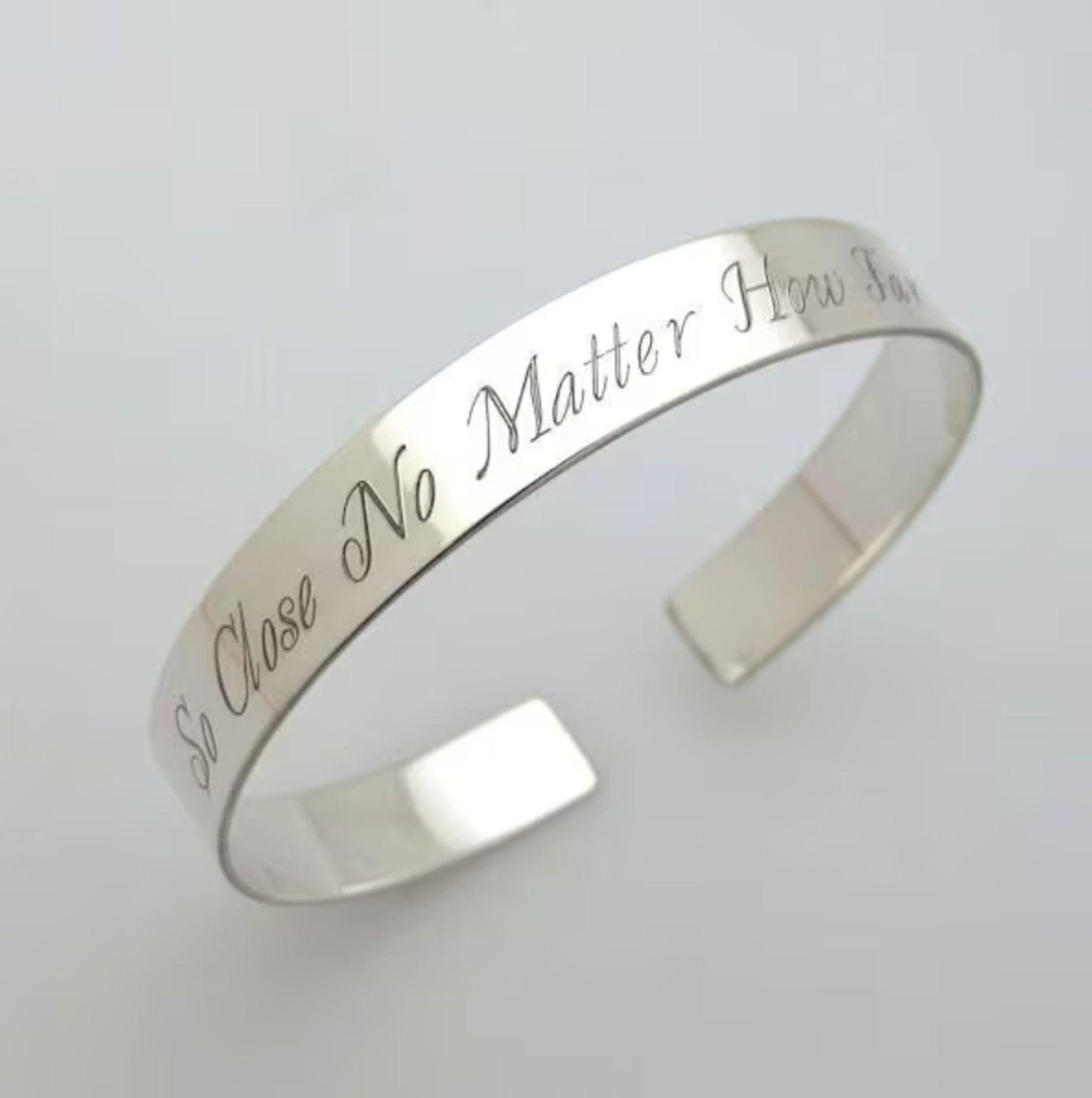 Inscription Cuff Bracelet Personalized Bracelet Birthday Gift for Her ...