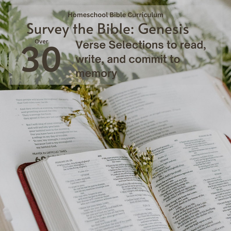 Christian Homeschool Copywork| Printable Bible Verse Bundle| Scripture ...