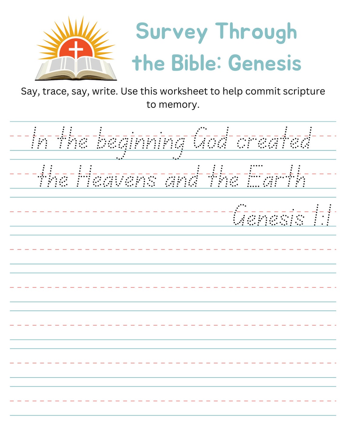 Bible Verse Copywork| Scripture Tracing| Handwriting Practice Bible ...