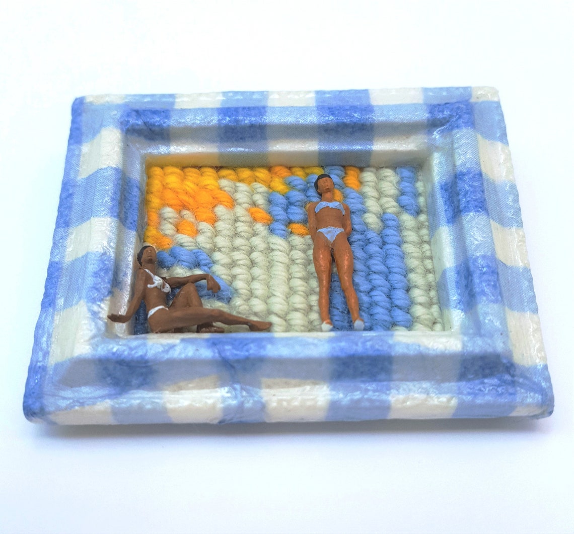 Bijou textile poétique pièce unique originale badge-broche - Etsy France