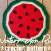 Watermelon Rug Crochet Pattern Printable PDF Digital Download - Etsy
