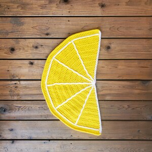 Lemon Rug Crochet Pattern Printable PDF Lemon Crochet Pattern Lemon Rug ...