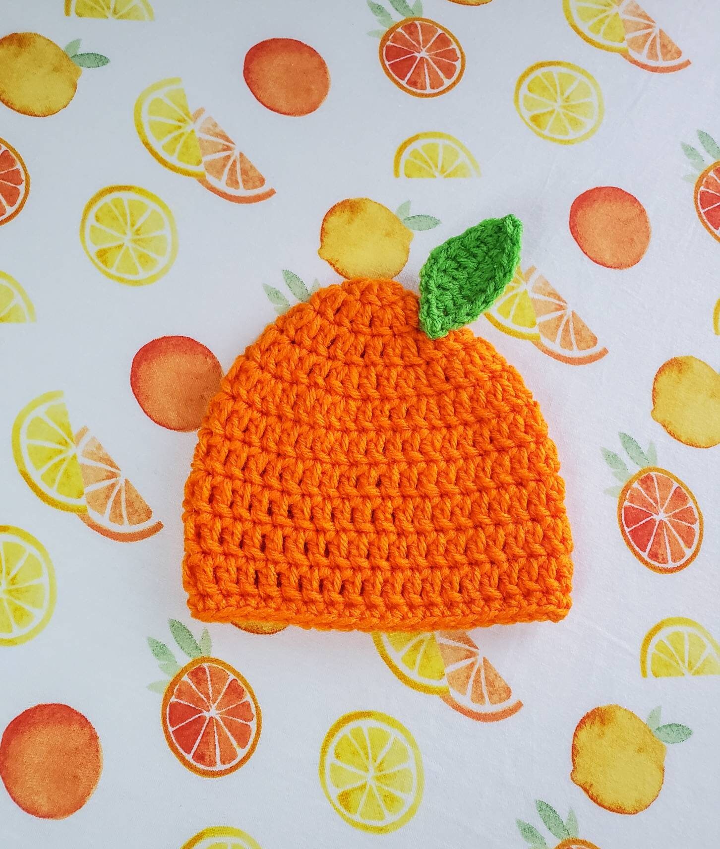 Orange Hat Orange Baby Hat Clementine Baby Hand Knit Baby Hat - Etsy