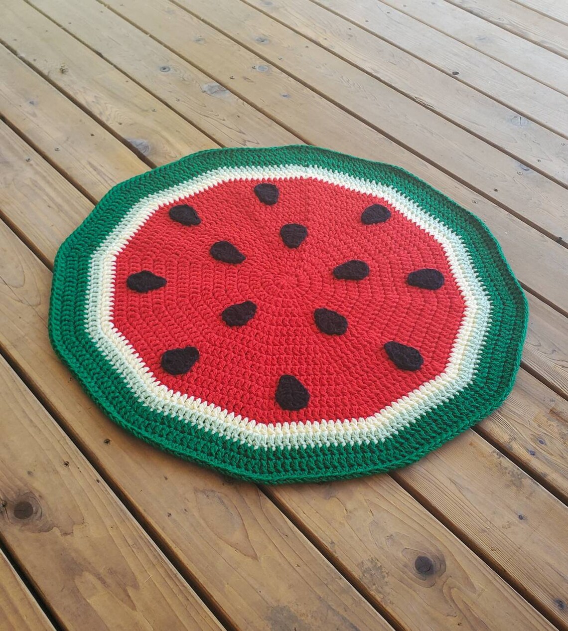 Watermelon Rug Crochet Pattern Printable PDF Digital Download - Etsy