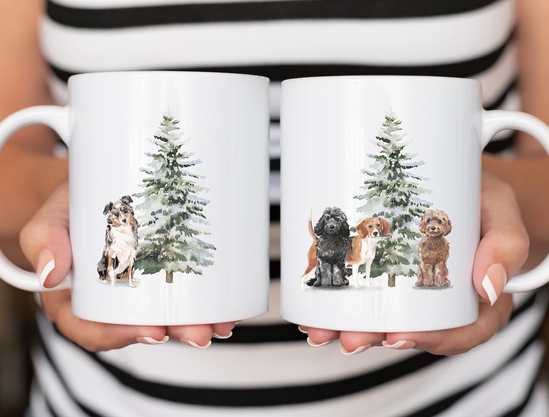 Custom Dog Christmas Tree Mug Dog Mug Personalized Pet Mug Dog Mama Dog ...