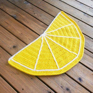 Lemon Rug Crochet Pattern Printable PDF Lemon Crochet Pattern Lemon Rug ...
