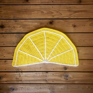 Lemon Rug Crochet Pattern Printable PDF Lemon Crochet Pattern Lemon Rug ...