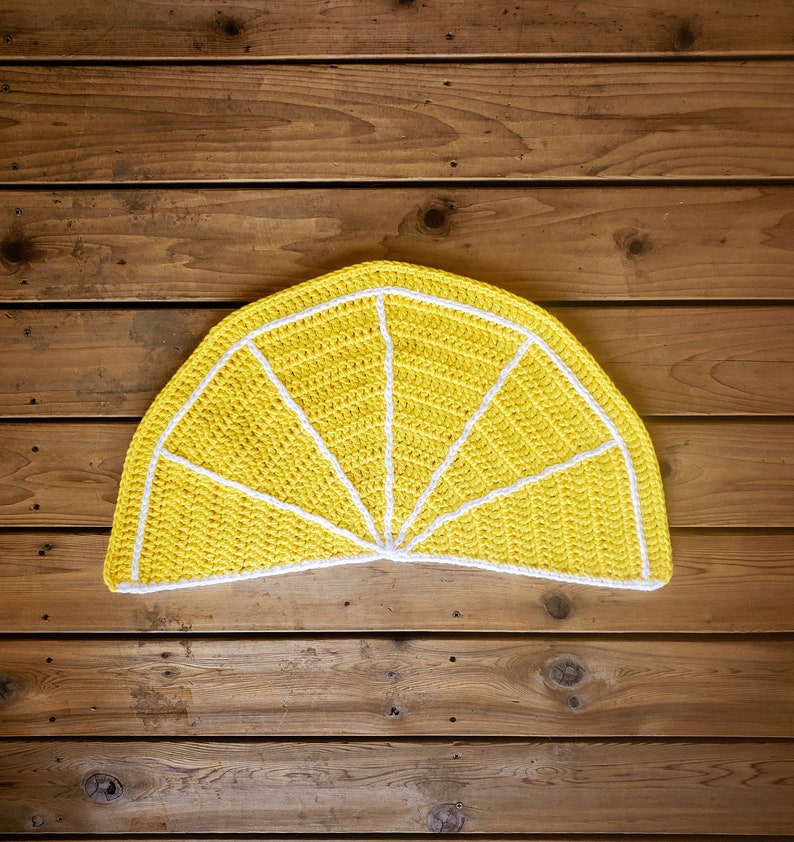 Lemon Rug Crochet Pattern Printable PDF Lemon Crochet Pattern Lemon Rug ...
