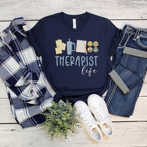 Therapist Shirt Mental Health Awareness Counselor Tshirt Psychologist ...