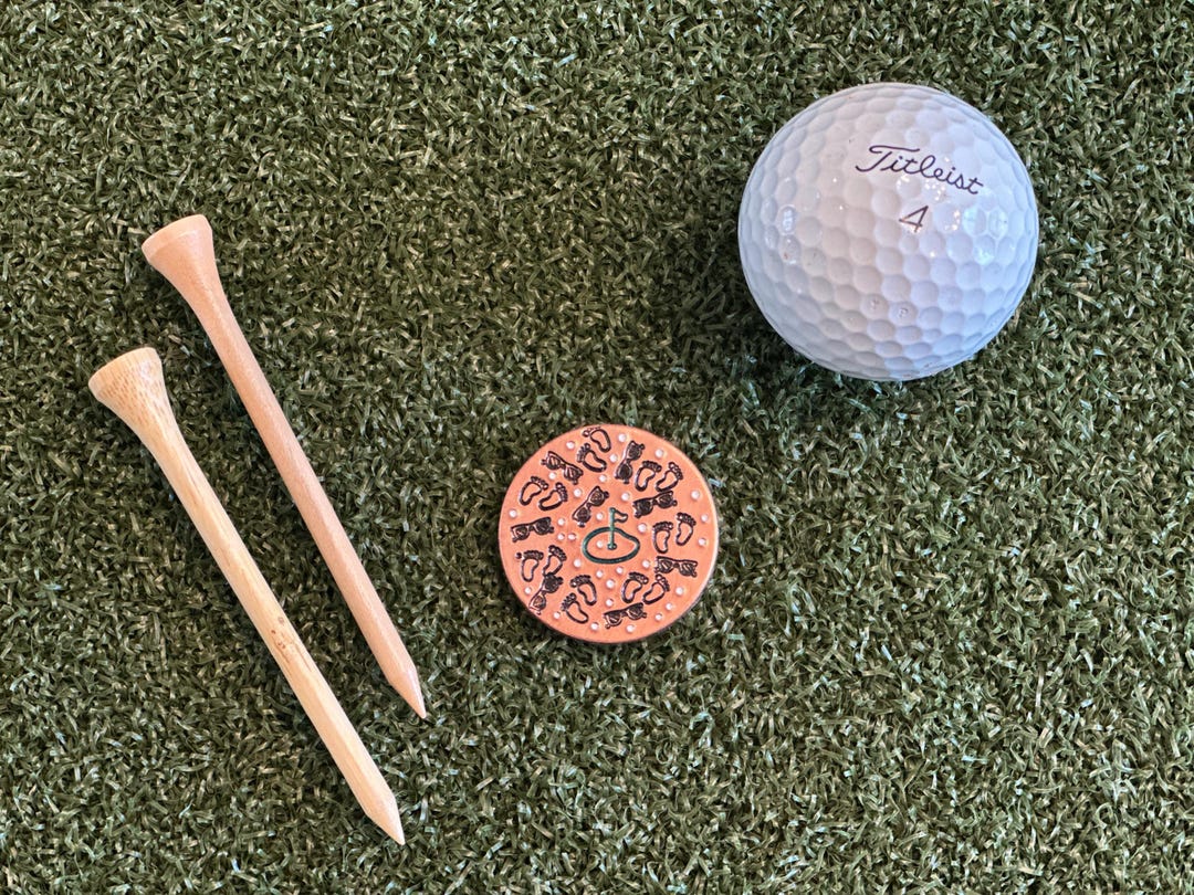 Hand-stamped Copper Golf Ball Marker “barefoot Only” - With Free ...