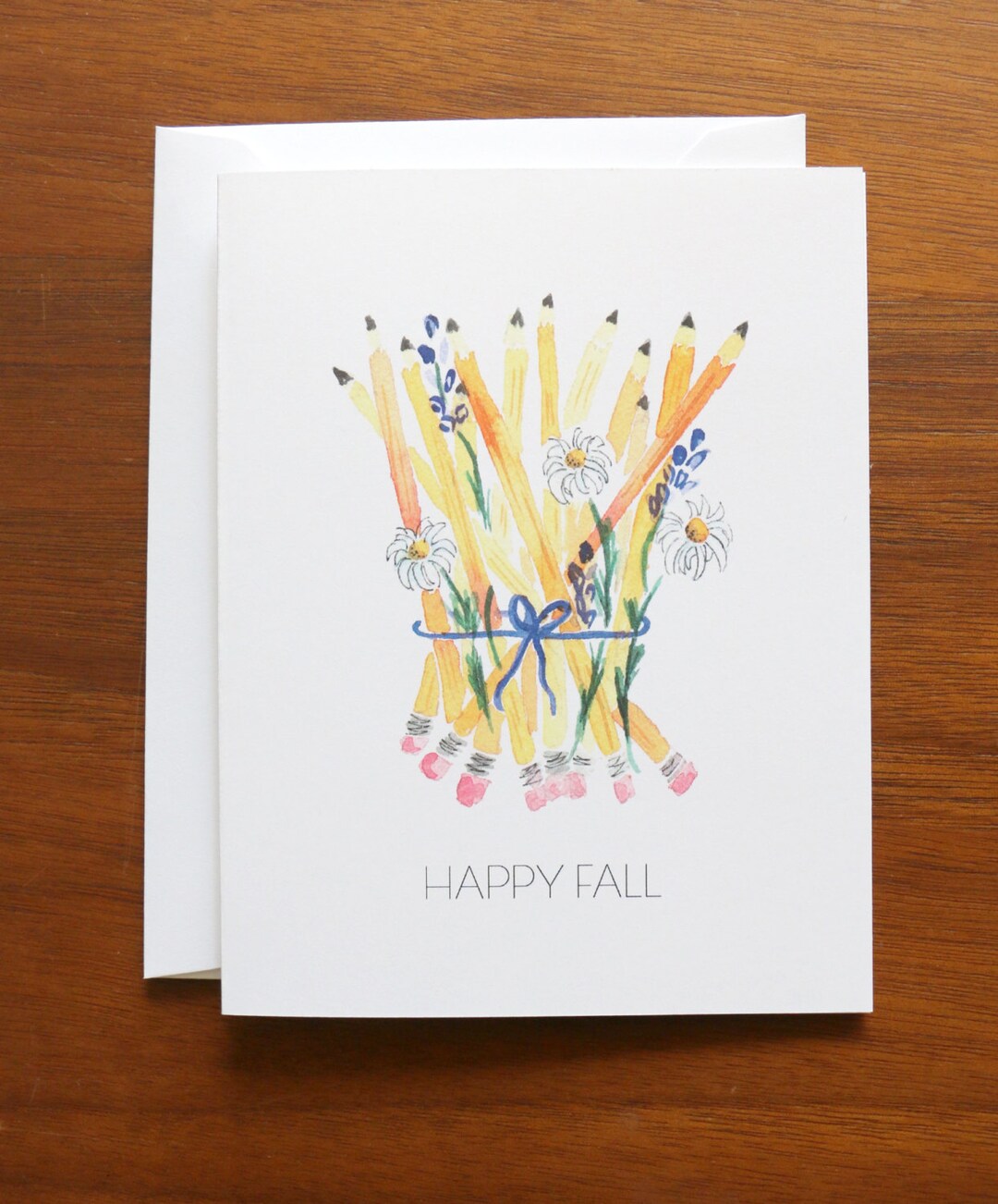 Happy Fall conjunto de 6 tarjetas plegables sobres - Etsy España