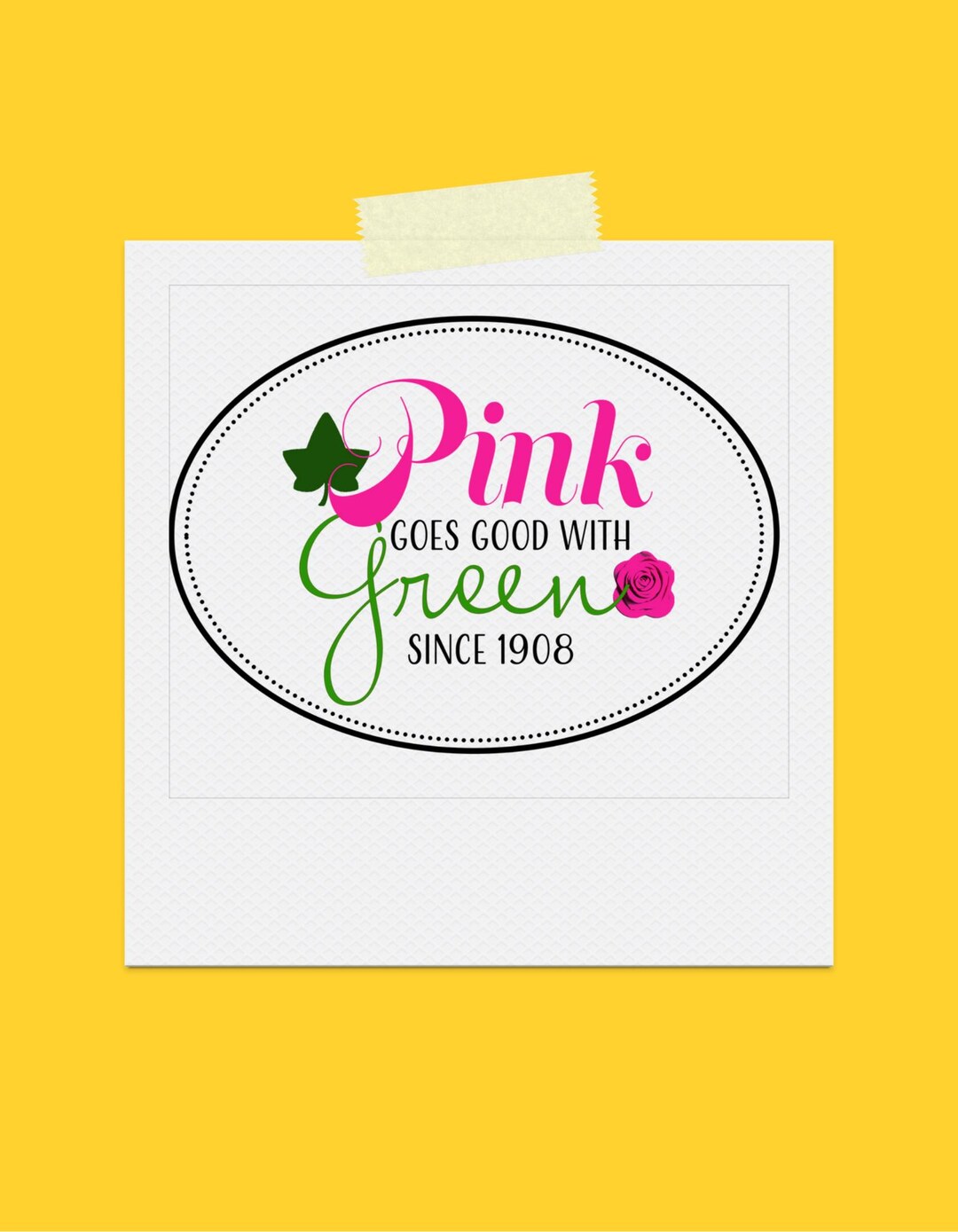 Pink Goes Good With Green - Etsy