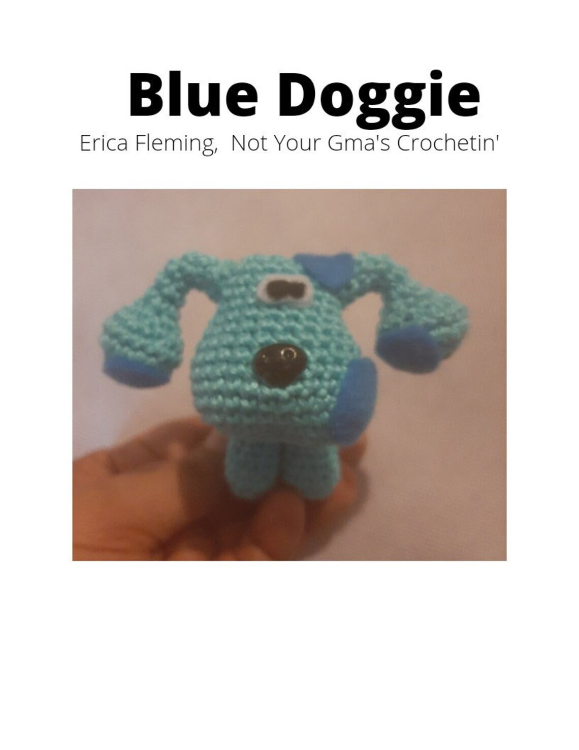 Blue Doggie, Blue Dog With Spots, Amigurumi Dog, Steve and Blue - Etsy