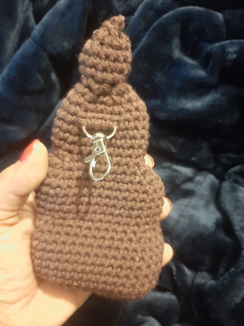 Handmade Poop Emoji Dog Poo Bag Holder Keychain - Etsy