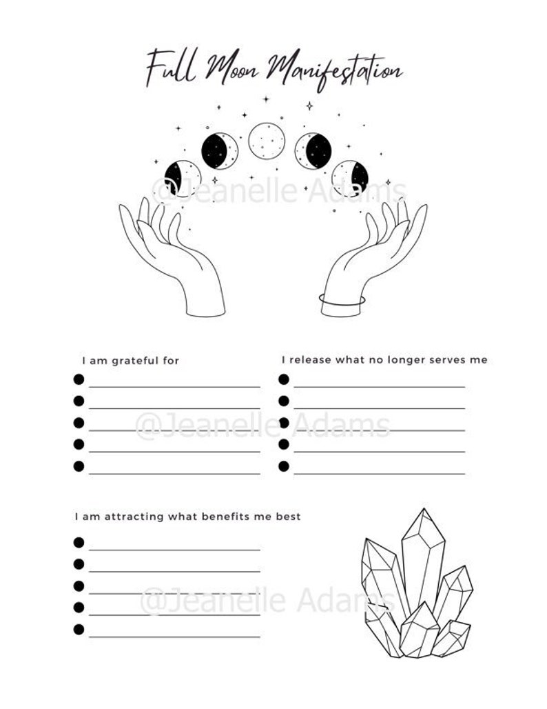 Full Moon Manifestation Ritual - Etsy