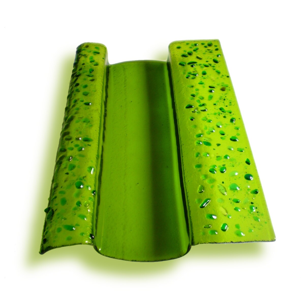 Green Murano Glass Breadsticks Tray With Violet Stripes – Lapilli ...