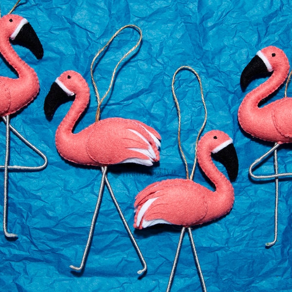 Felt Flamingo Ornament - Etsy