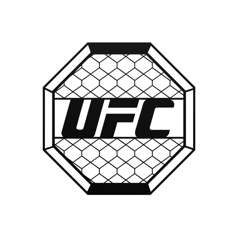 UFC Octagon Metal Sign Home Wall Decor for Ultimate Fans - Etsy