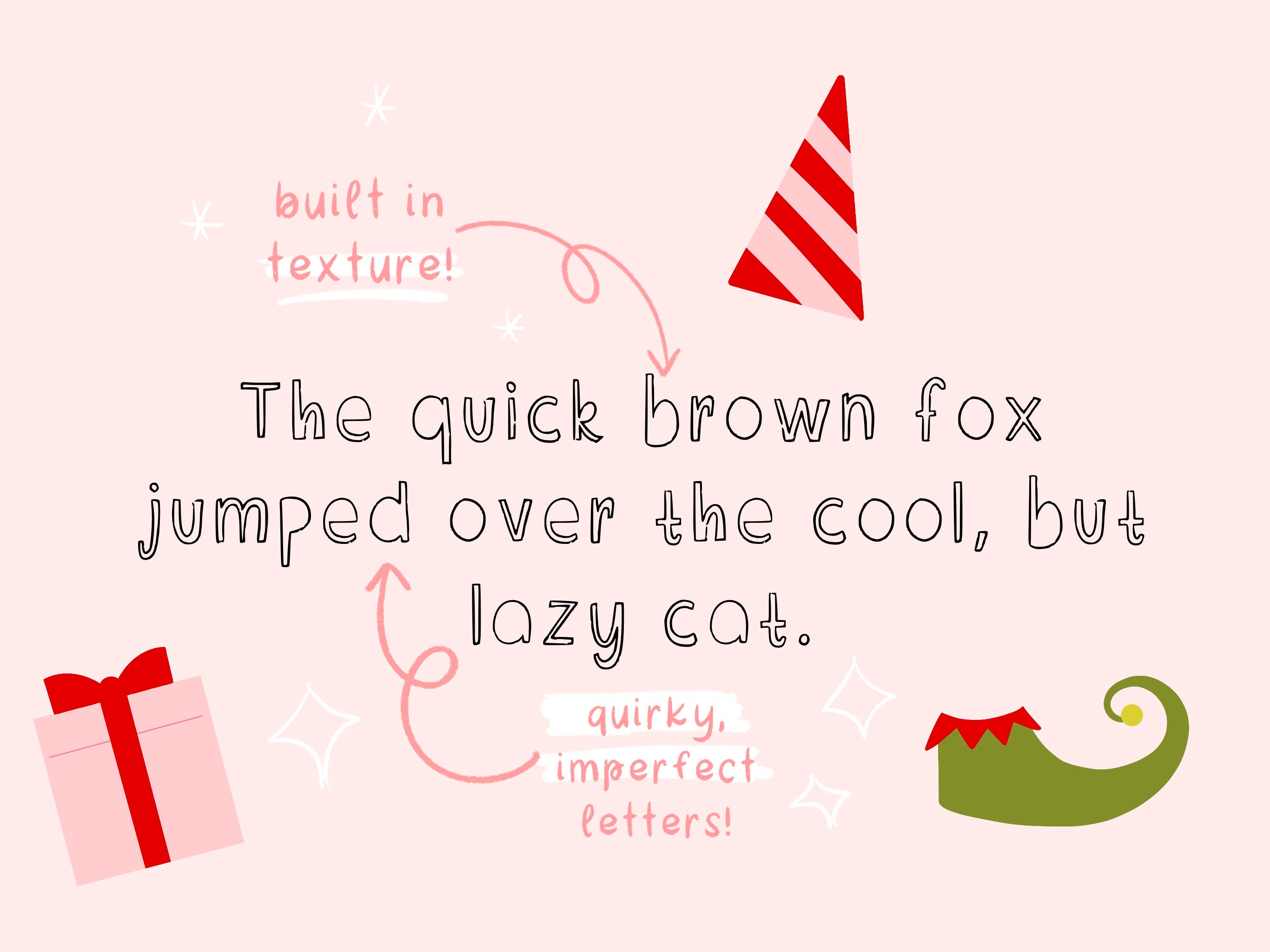 Elf Party Font Quirky Whimsical Hand Drawn Handwriting - Etsy