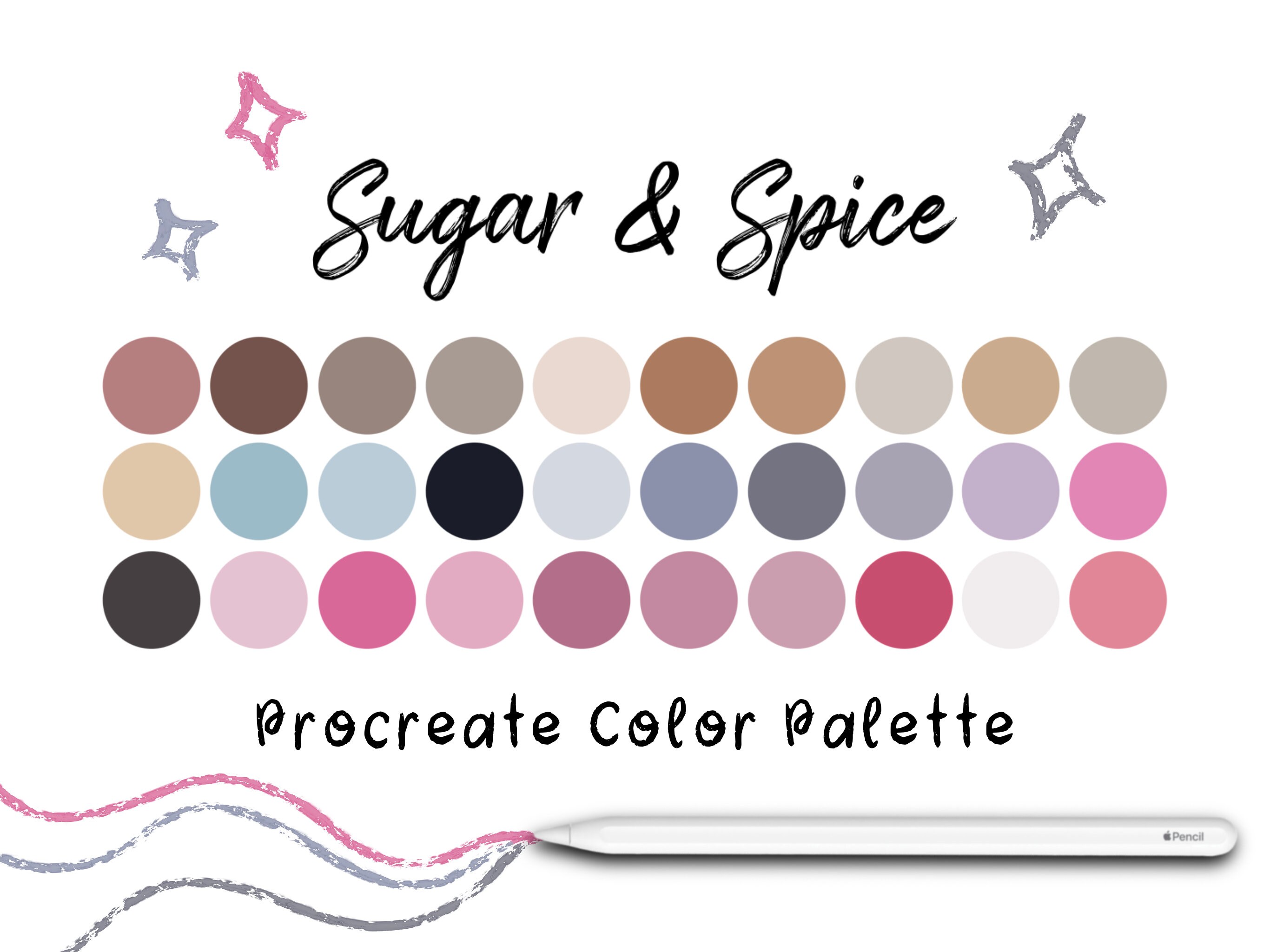 iPad Art Procreate Palette Procreate Swatches Color Swatches Procreate ...