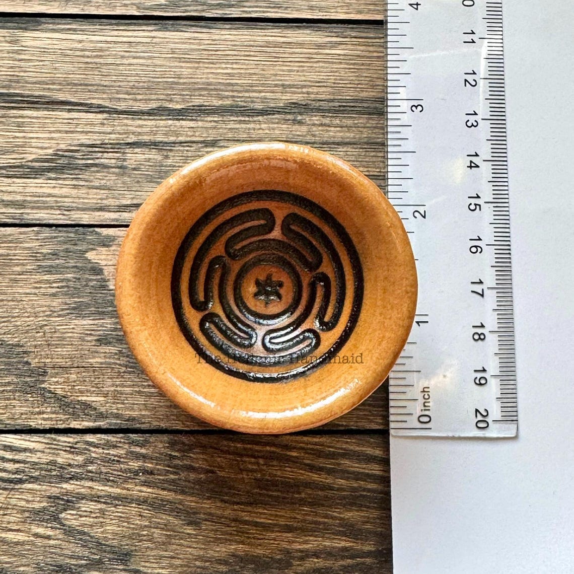 Mini Hekate Offering Bowl, Engraved Hecate Strophalos Wood Bowl for ...