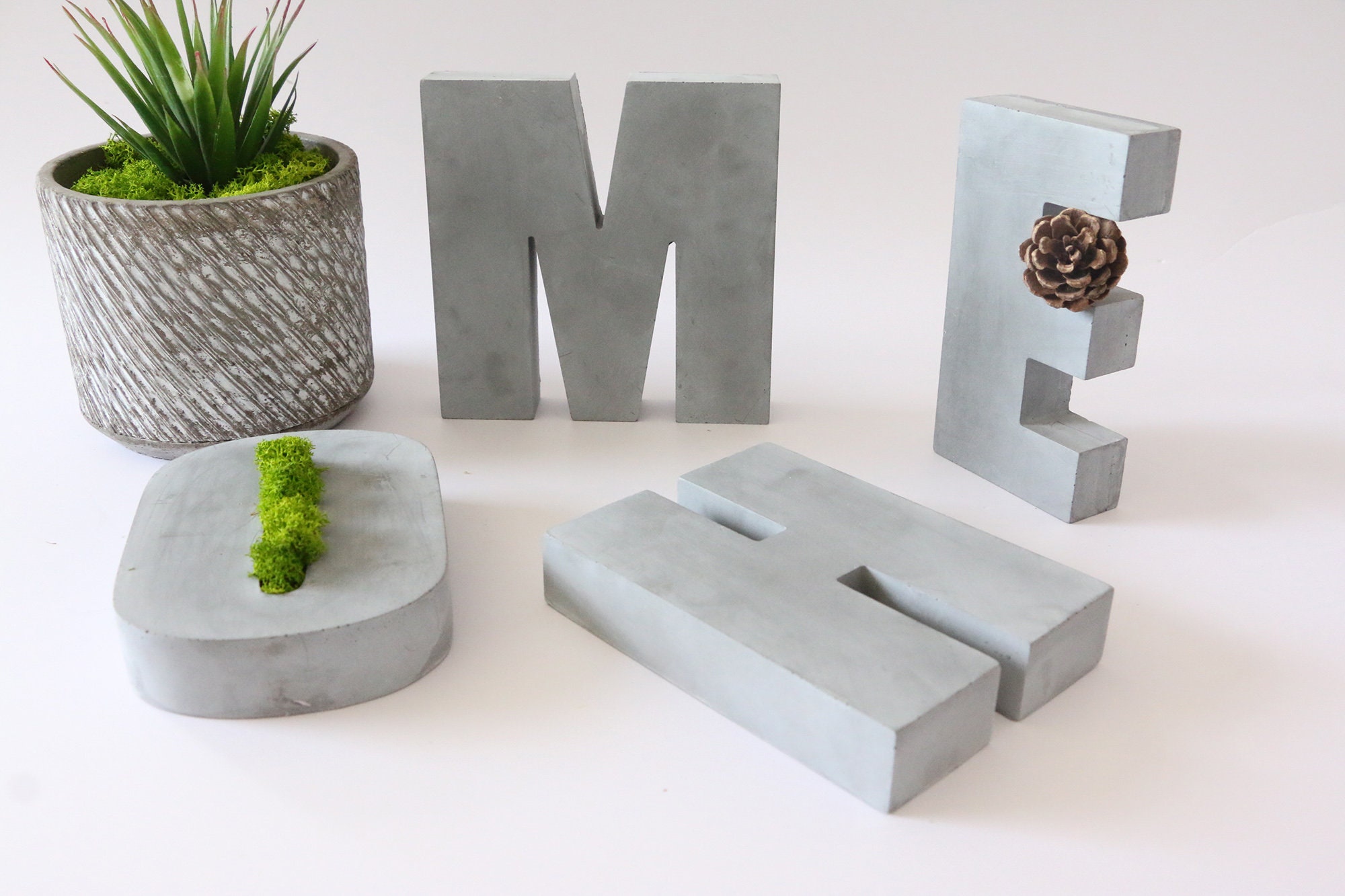Silicone Concrete Alphabet Mold cement Letters Mold Concrete - Etsy UK