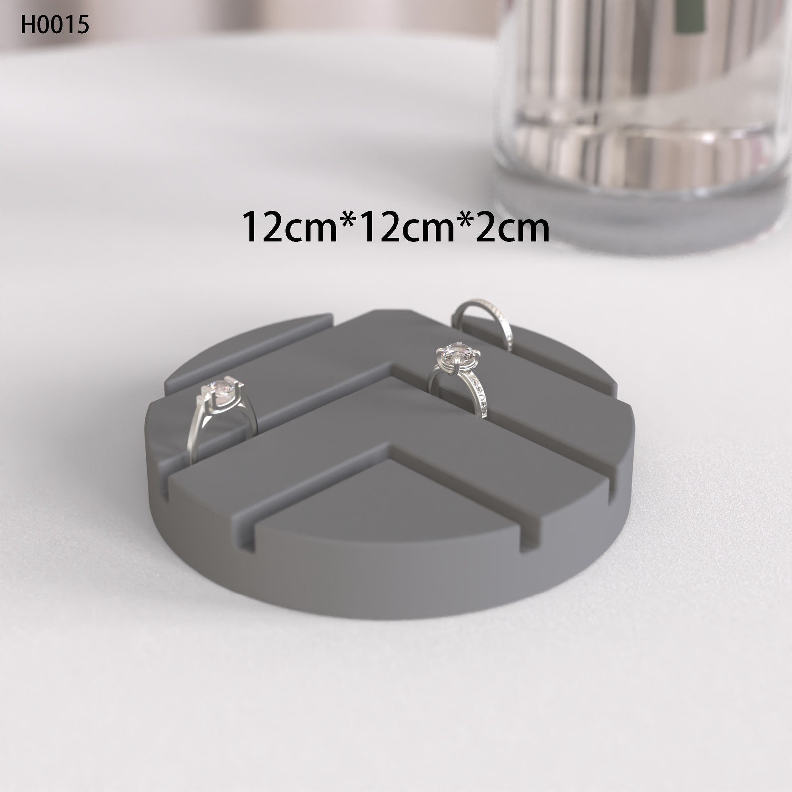 Concrete Ring Holder Base Molds Silicone Cement Dispplay Tray - Etsy