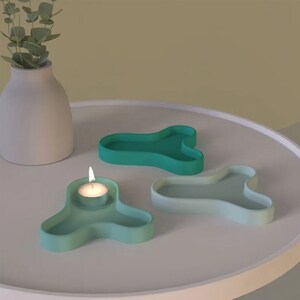 Concrete Tray Mold Irregular Shape Resin Cement Concrete Plaster ...