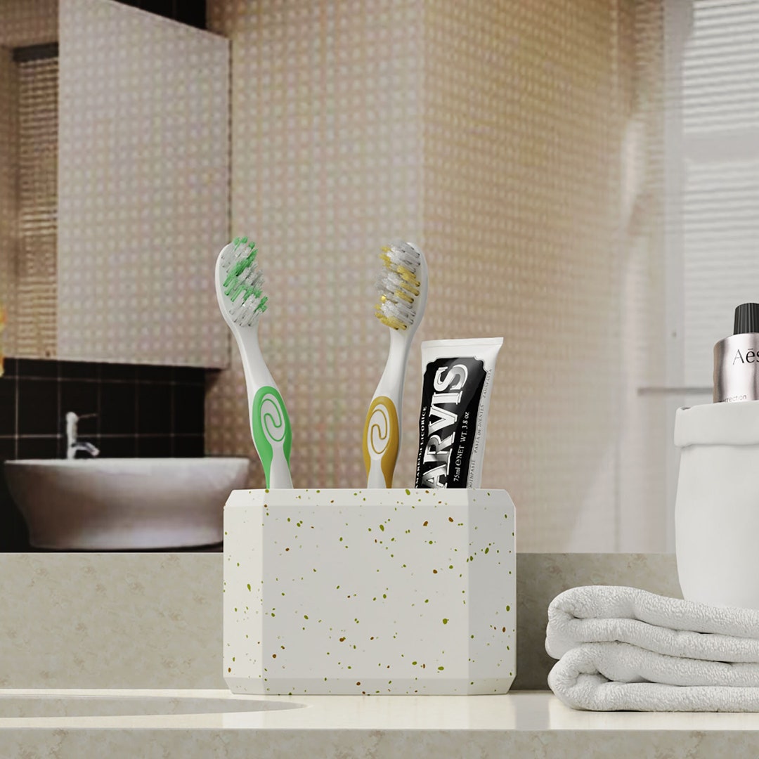 Nordic Minimalist Style Toothbrush Holder Cement Mold Tabletop ...