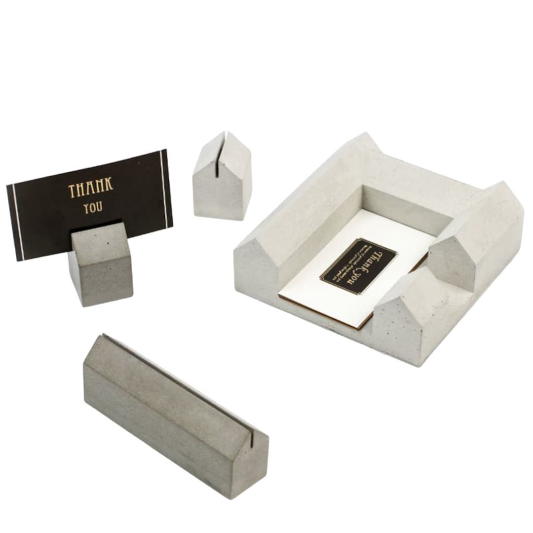 Desktop Business Card Holder & Photo Frame Silicone Molds, Office Desk ...