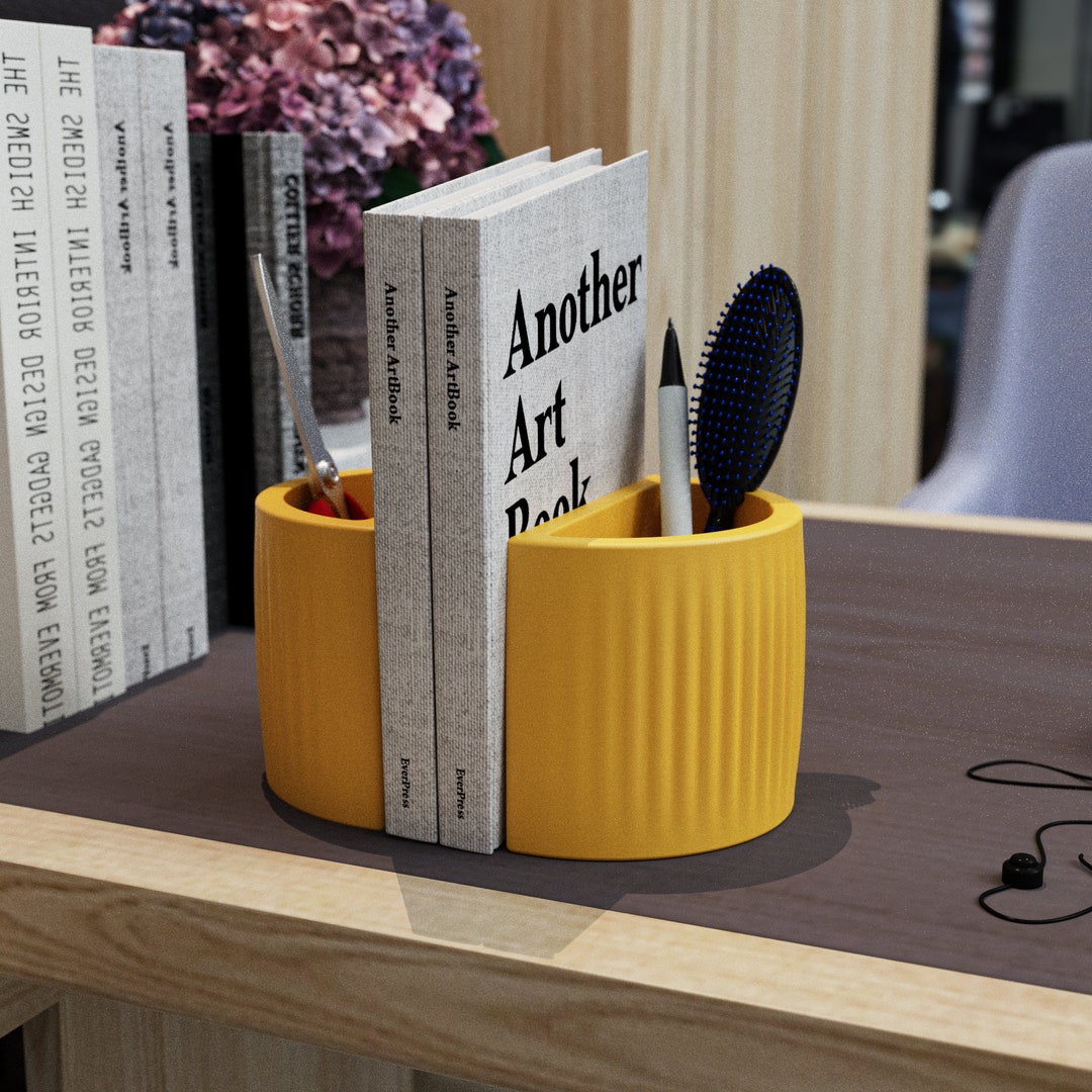 Pen Holder Concrete Mold Bookrest Cement Mold Planter Mold Office ...